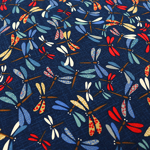 Tombo Dragonflies Japanese Colourful Patterns Fabric by Japanese Indie ...