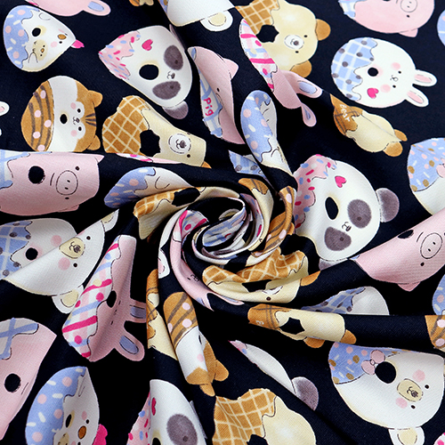 Delicious Animal Donuts Fabric by Kokka - modes4u