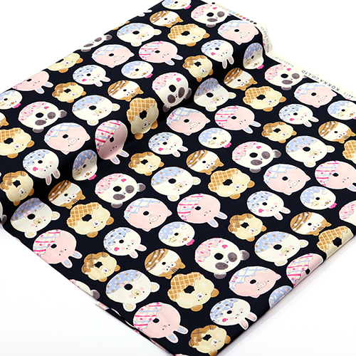 Delicious Animal Donuts Fabric by Kokka - modes4u