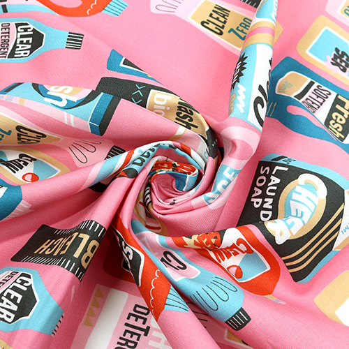 Retro Cleaning Products Detergent Fabric by Kokka - modes4u