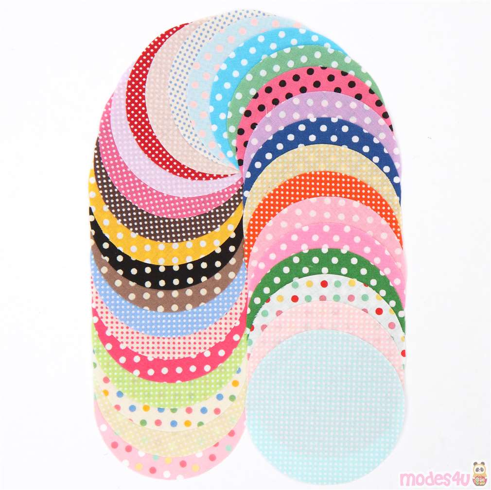 3 inch Wa Circle fabric bundle with polka dot by Lecien - modes4u