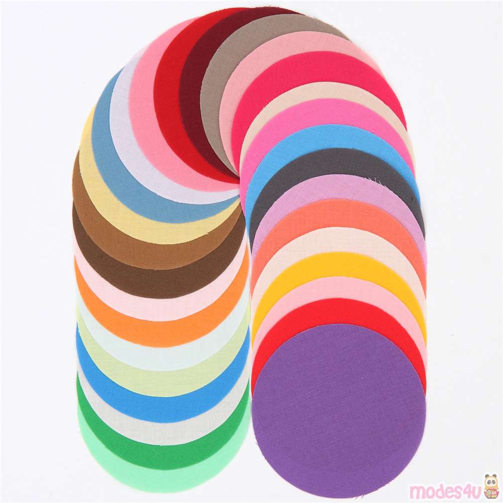 3 inch Wa Circle solid color fabric bundle by Lecien - modes4u