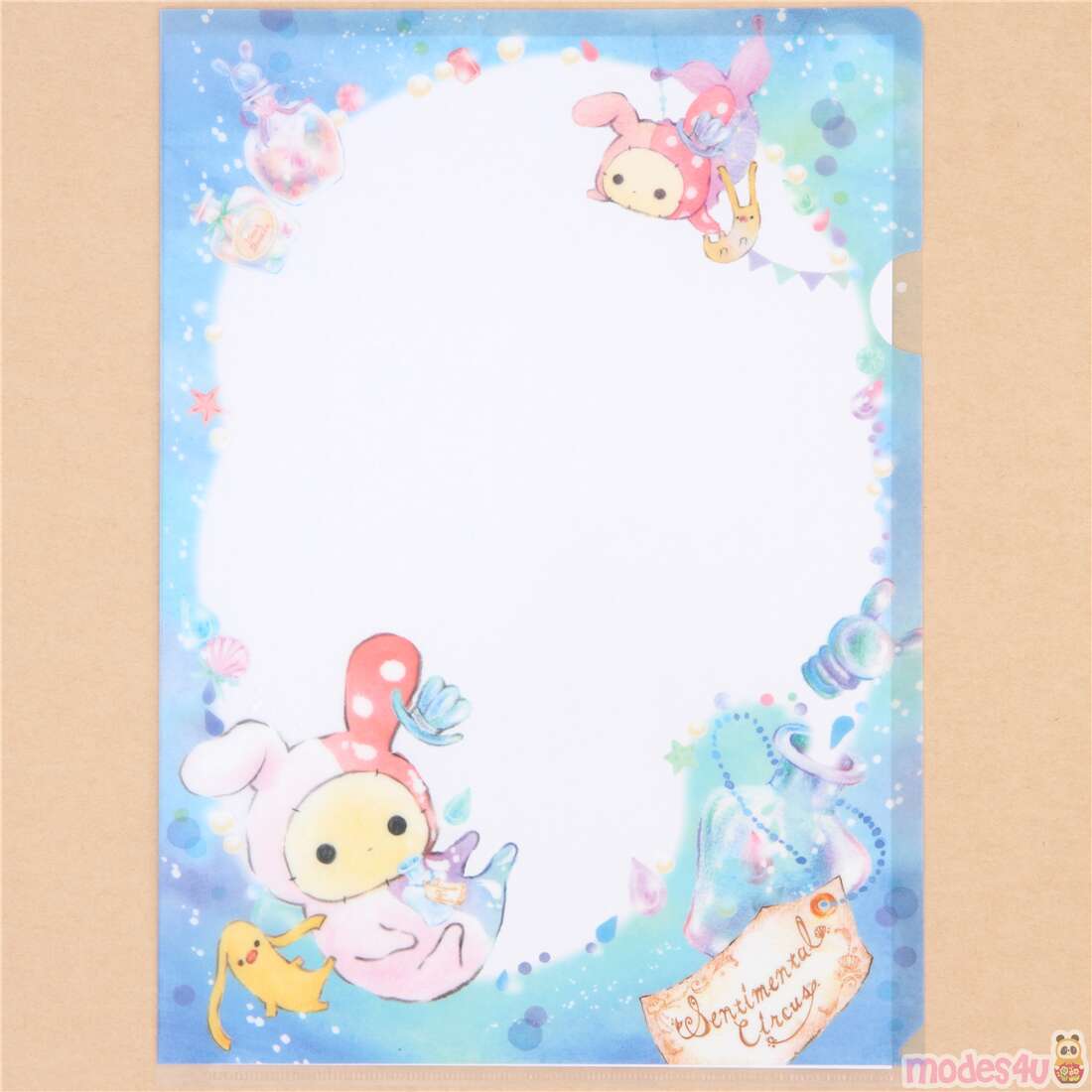 A4 plastic folder with the Sentimental Circus under the sea - modes4u
