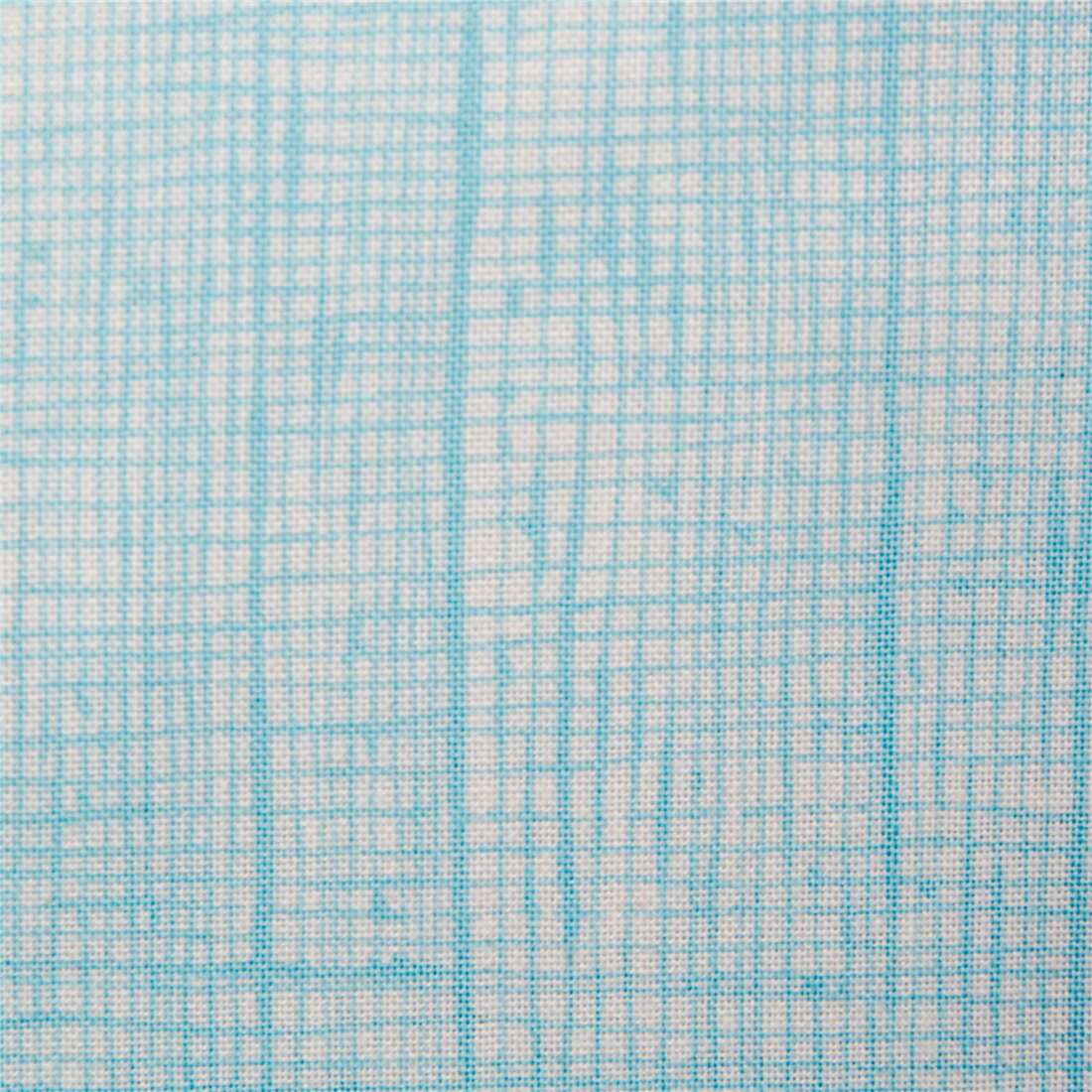 Mini Squares Grid Sky Blue Fabric by Alexander Henry - modes4u