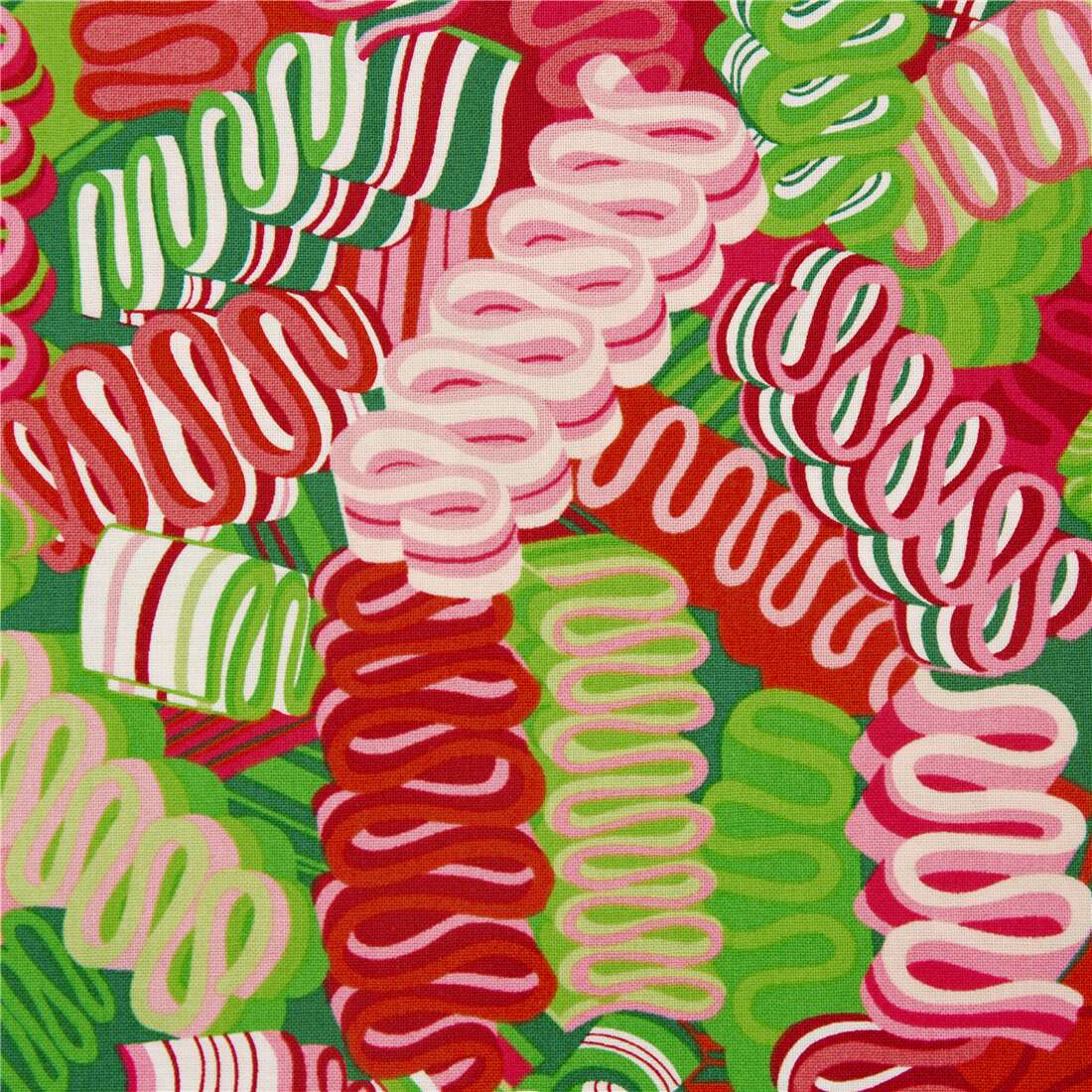 Alexander Henry ribbon candy Christmas fabric festive sweet Fabric by ...