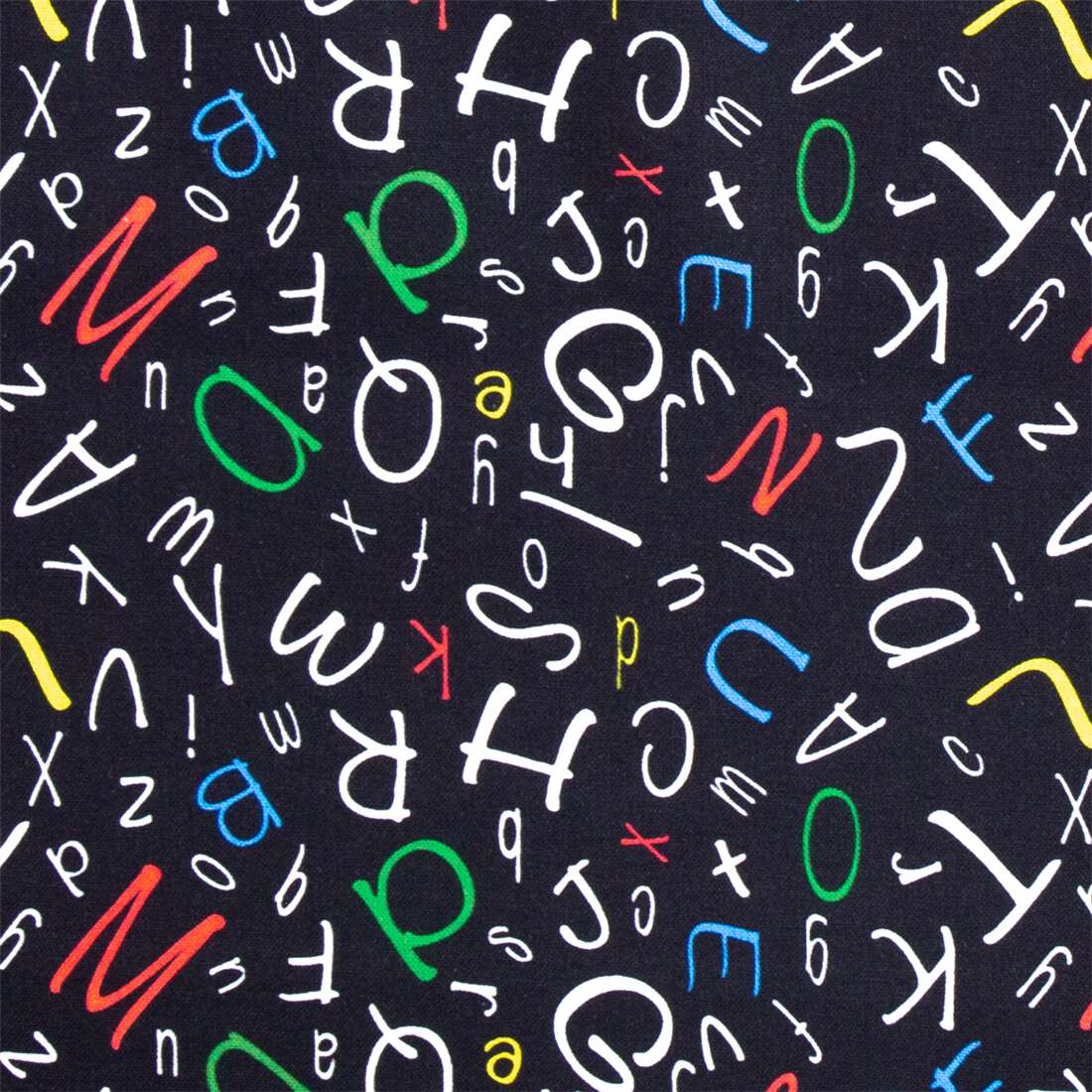 Alphabet Tossed Letters Fabric by Quilting Treasures - modes4u