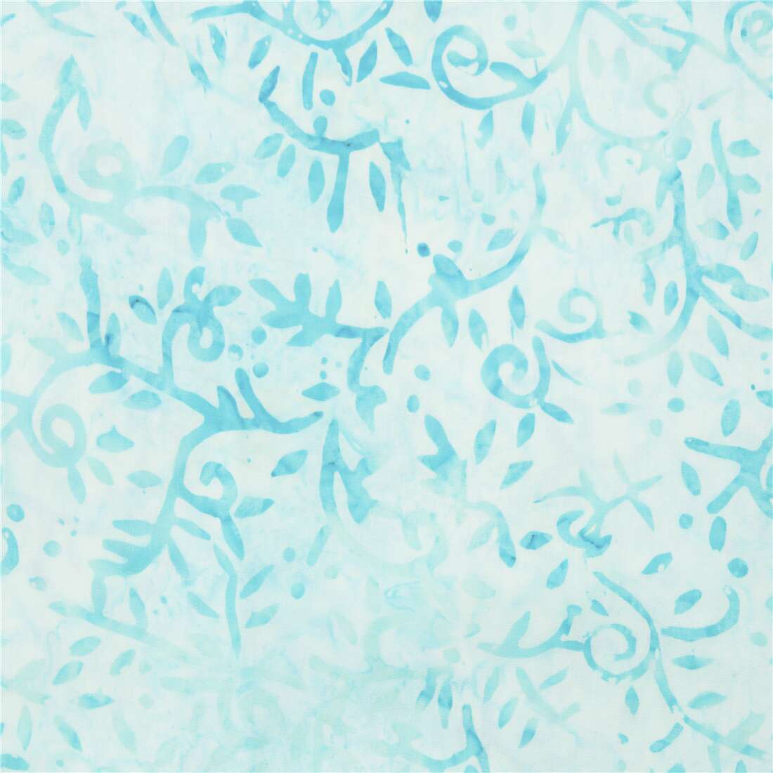 Batik Timeless Treasures fabric light blue delicate scrolling foliage ...