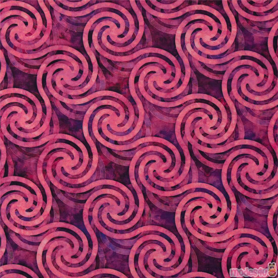 Batik Tie Dye Adagio Swirls Fabric by Japanese Indie - modes4u