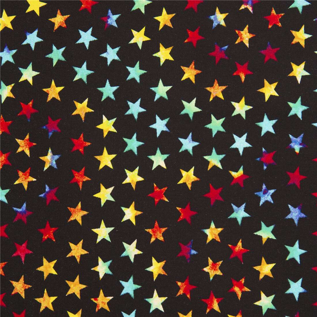Tie Dye Stars Bright Rainbow Fabric by Timeless Treasures - modes4u