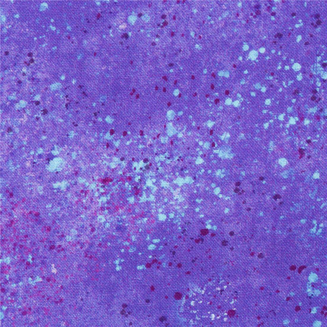 Brush splatter dot splash print purple spot fabric by Timeless ...