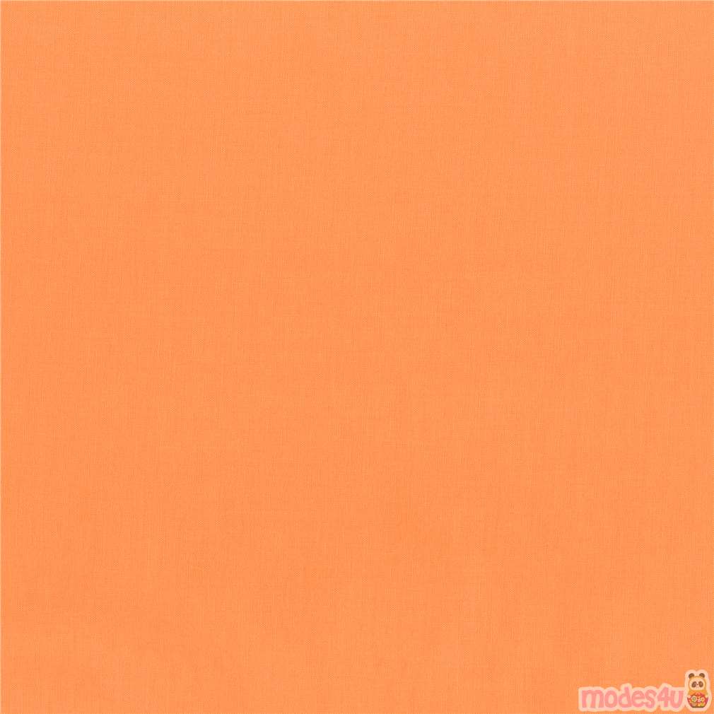 Cantaloupe peach-orange solid Kona fabric Robert Kaufman USA Fabric by ...