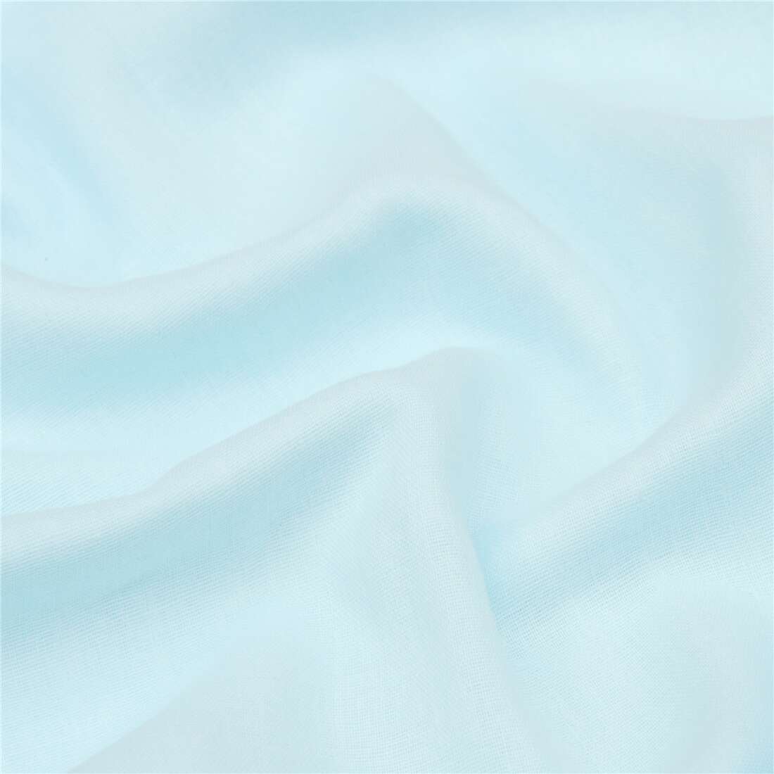 Japanese Solid Light Blue Double Gauze Fabric by Cosmo - modes4u