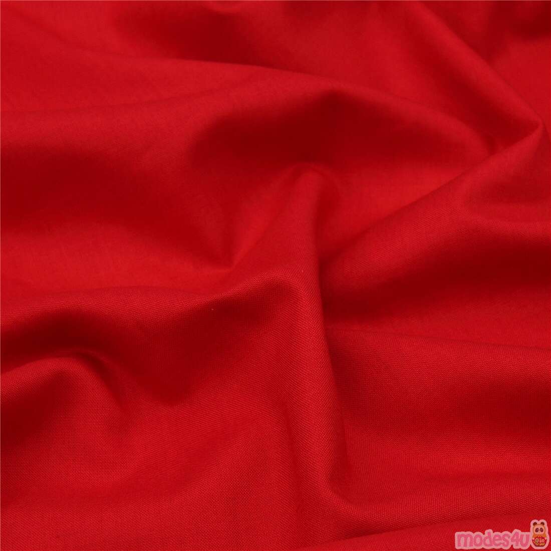 Cosmo tela lisa en color rojo carmesí Fabric by Cosmo - modesS4u