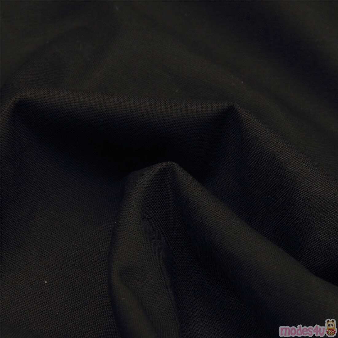 Cosmo solid black cotton sheeting fabric Fabric by Cosmo - modes4u
