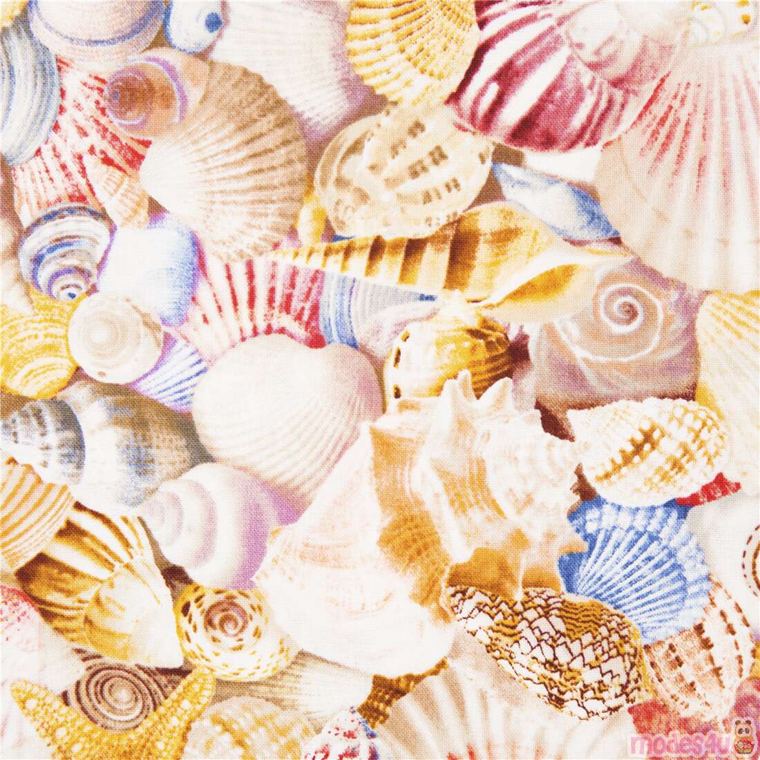 Seashell Pattern Fabric