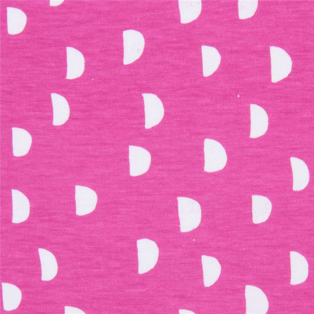Hot Pink White Irregular Semi Circle Shapes Fabric by Cotton + Steel ...