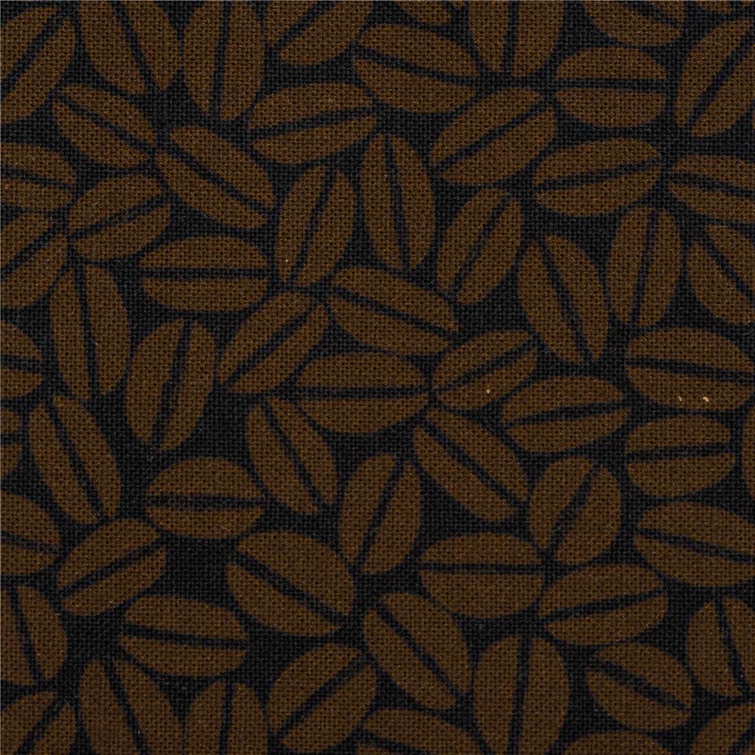 Tela marrón oscuro de granos de café algodón estampado Fabric by ...