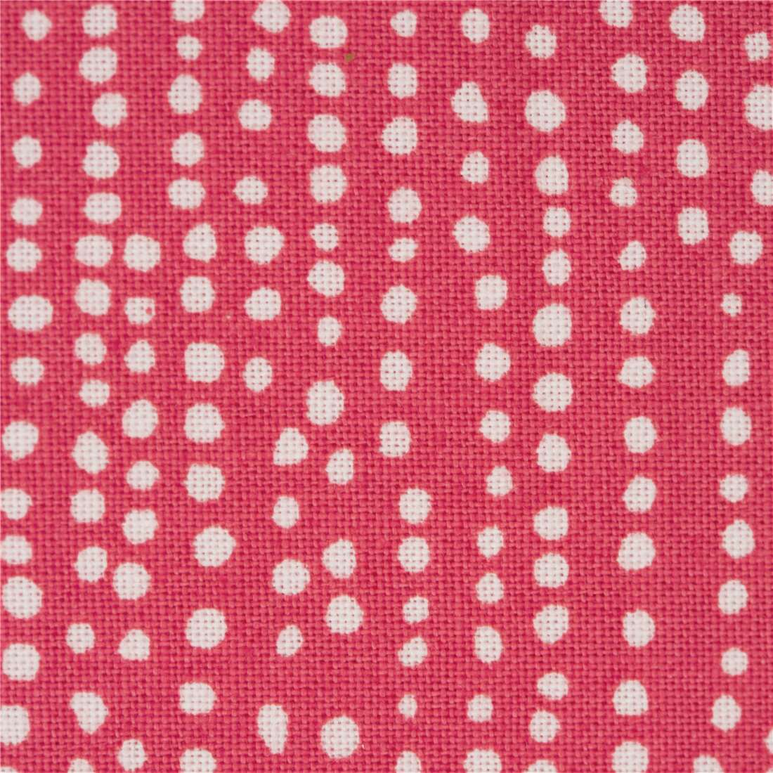 Cherry Red Moonscape Basic Irregular Dots Fabric by Dear Stella - modes4u