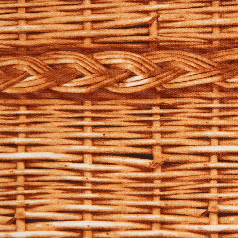 Japanese oxford wicker basket fabric in brown Fabric by Cosmo - modes4u