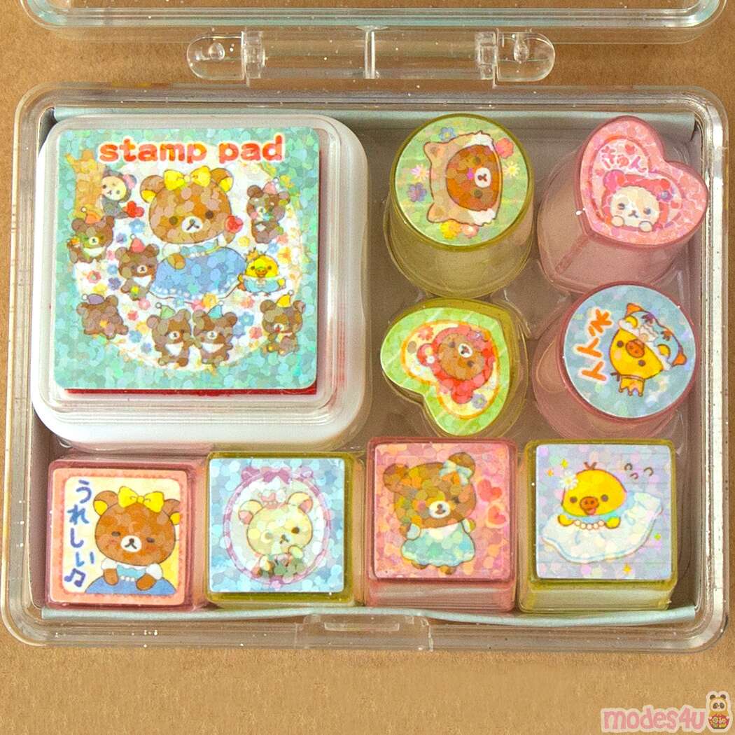 Kawaii Rilakkuma stamp set from Japan - modes4u