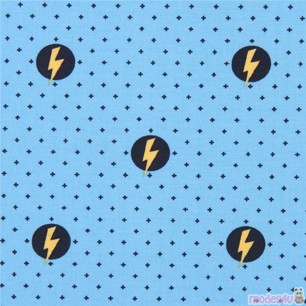 Michael Miller blue lightning fabric Fabric by Michael Miller - modes4u