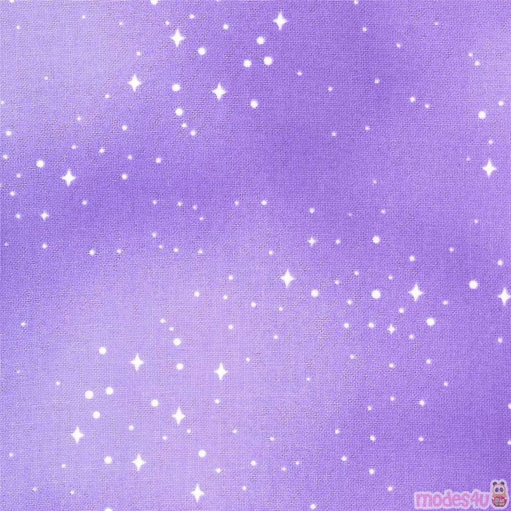 Michael Miller galaxy fabric in purple with mini stars Fabric by ...