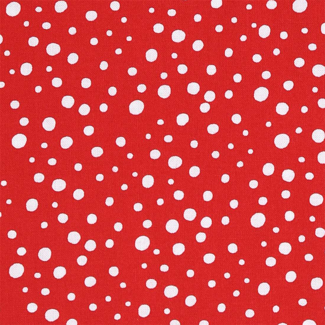 245792 white cotton fabric poodle dog red dots by Michael Miller ...