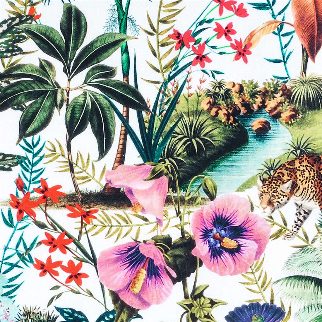 Tropical River Life Fabric by Stof France - modes4u