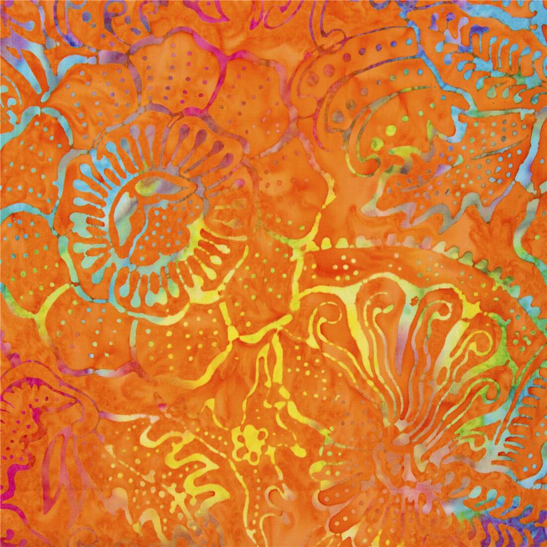 Orange Paisley Background