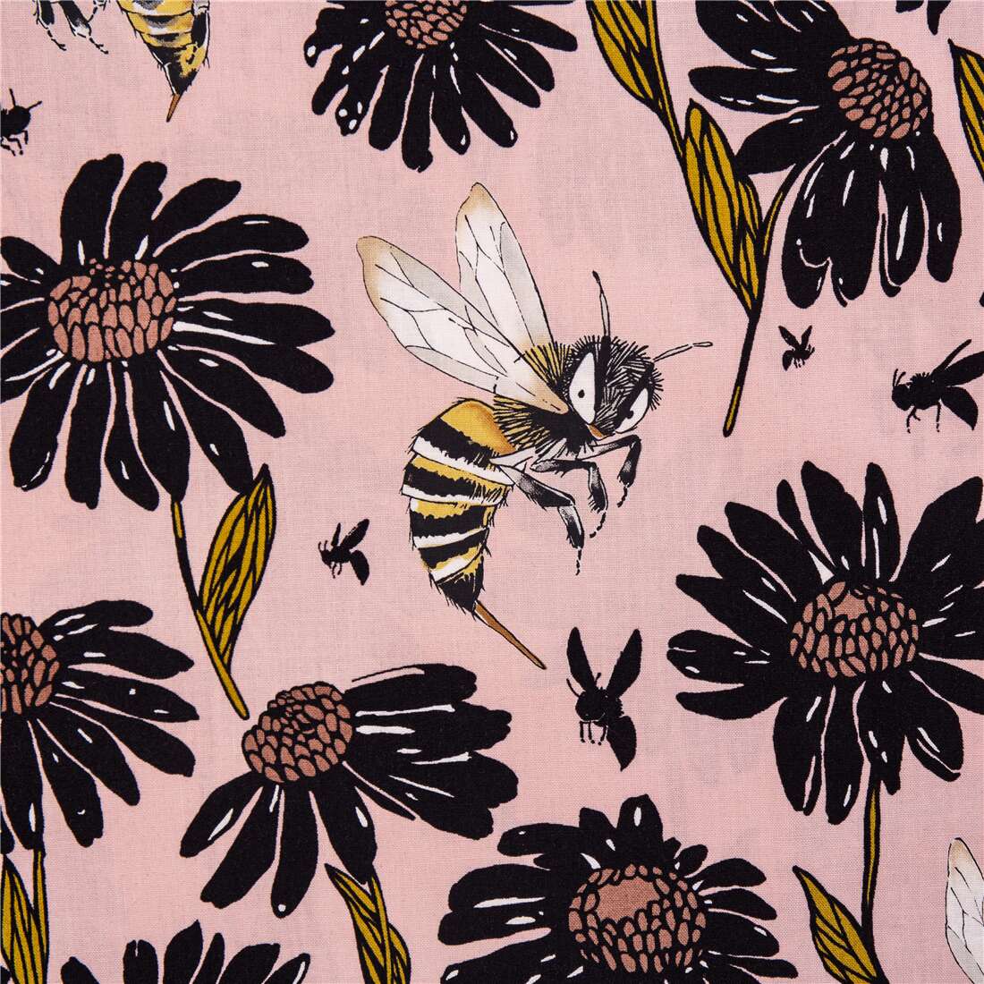 A Ghastlie Sting Bees and Flowers Fabric by Alexander Henry - modes4u