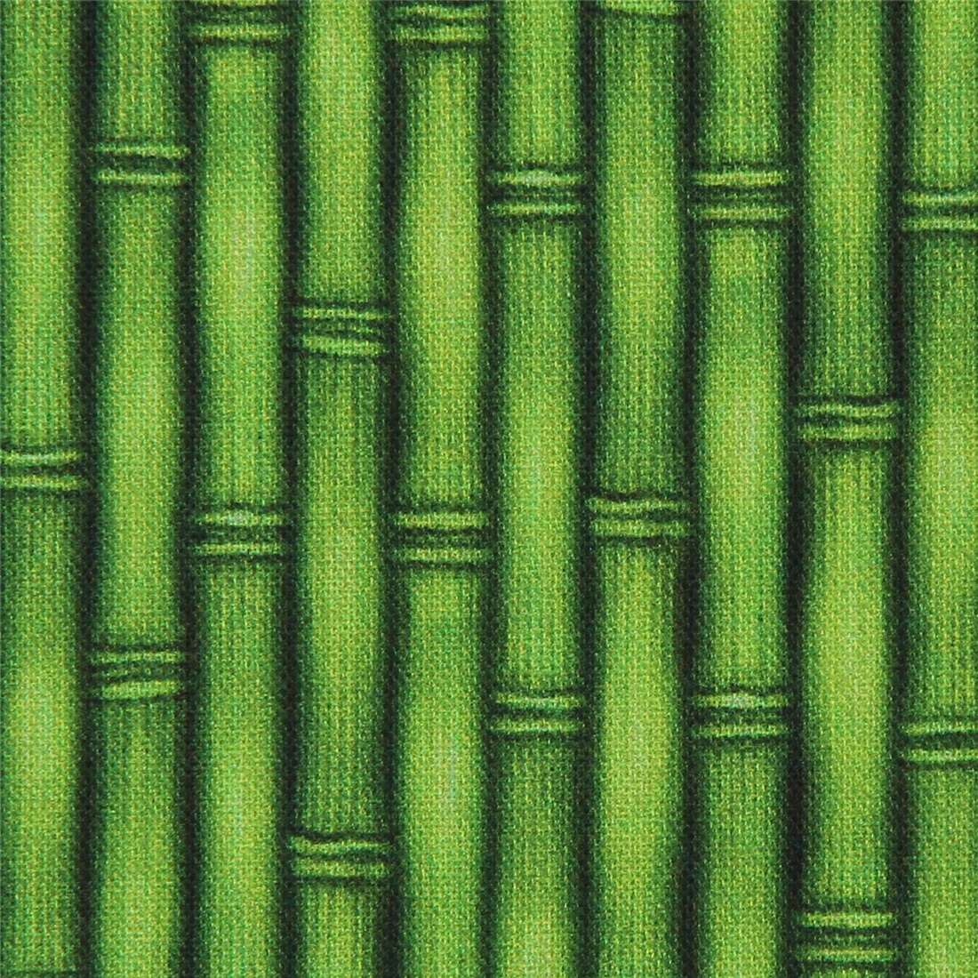 Tissu QT Fabrics avec des bambous verts Fabric by Japanese Indie - modeS4u