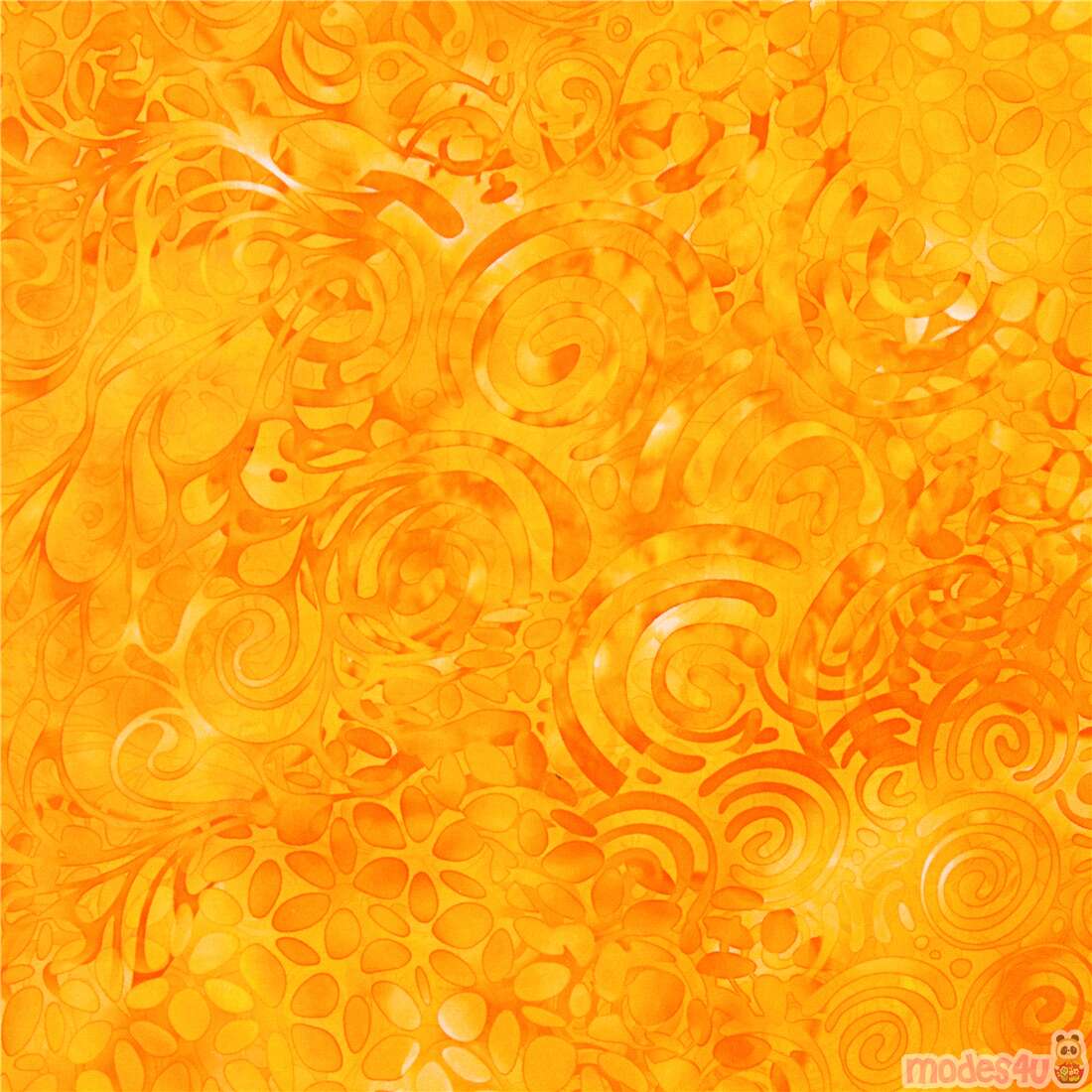 Quilting Treasures batik style vibrant yellow ombre swirling extra wide ...
