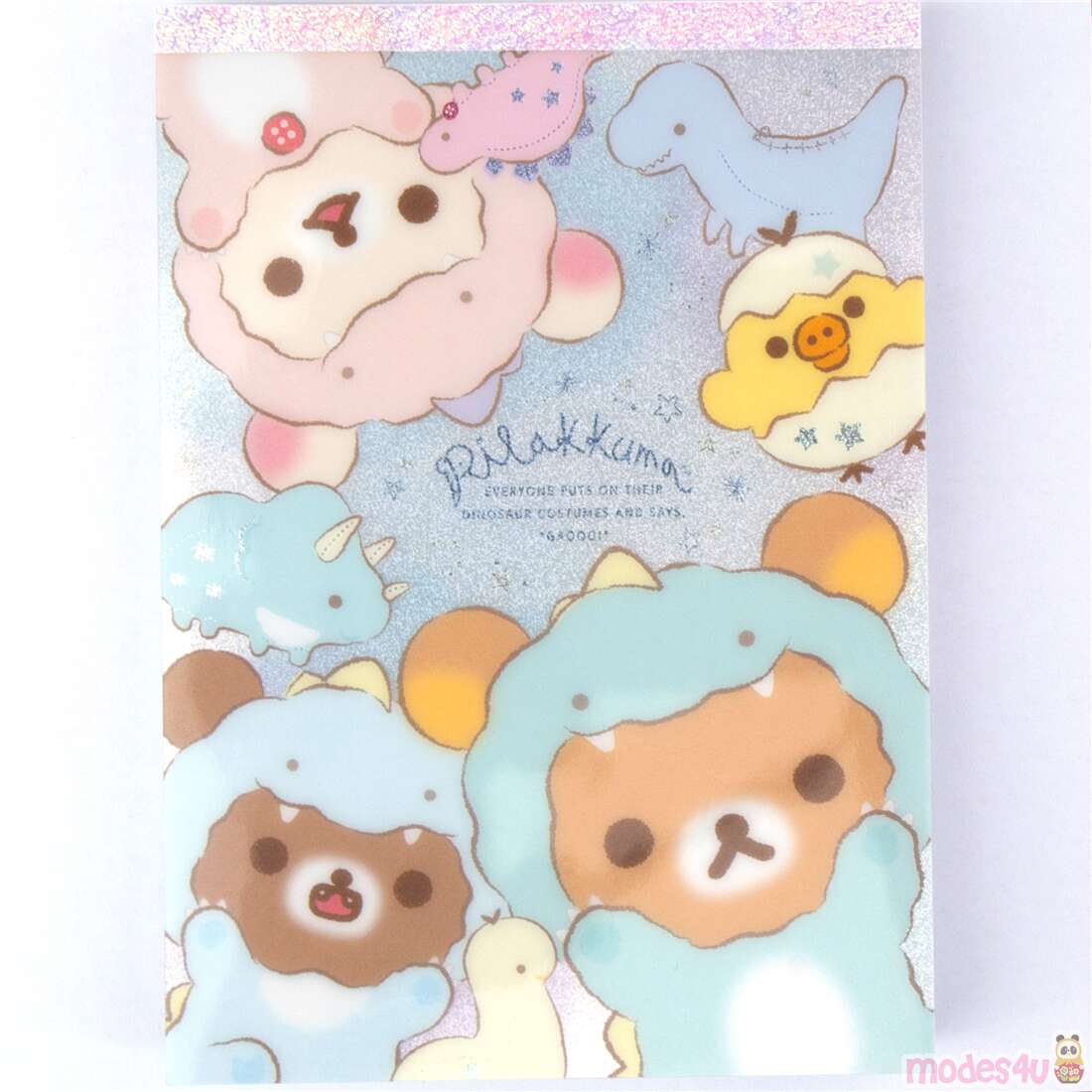 Rilakkuma dinosaur suit memo pad by San-X - modes4u
