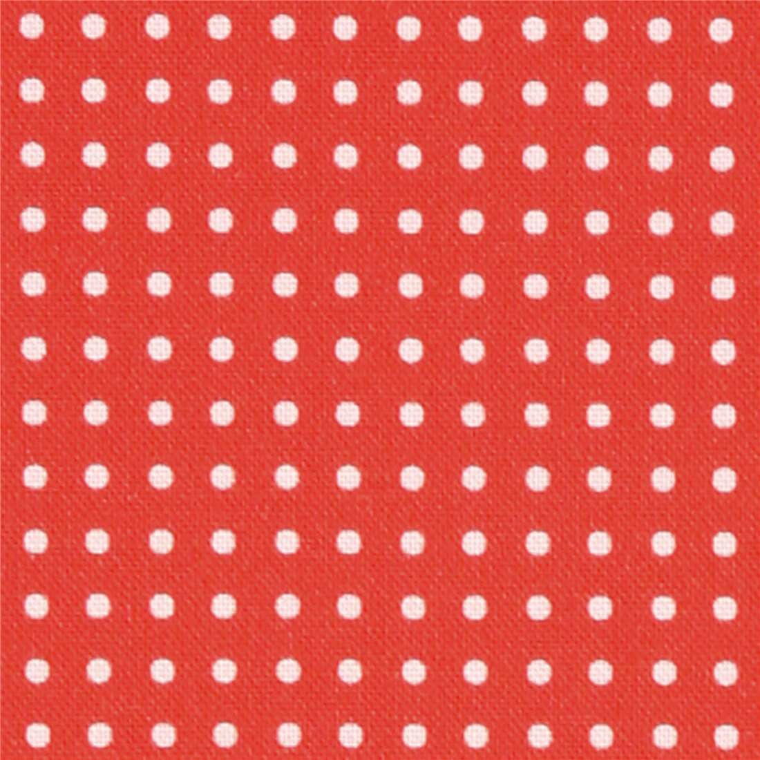 Tomato Red Polka Dot Checker Pattern Fabric by Robert Kaufman - modes4u