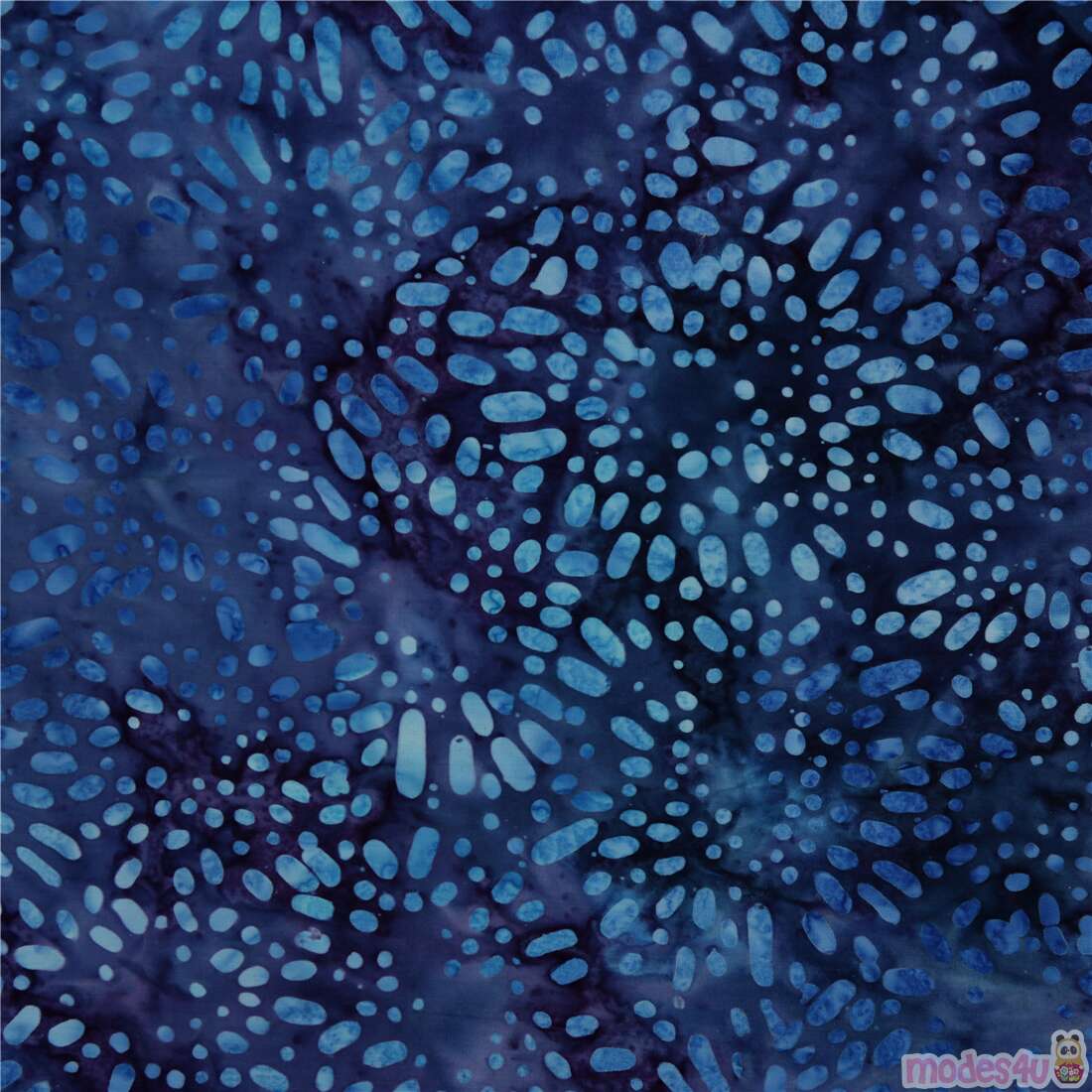 Royal Garden Style blue drops by Robert Kaufman Batik Fabric by Robert ...