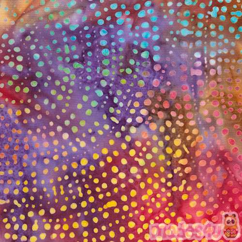 Timeless Treasures extra wide colorful batik fabric with mini dots ...