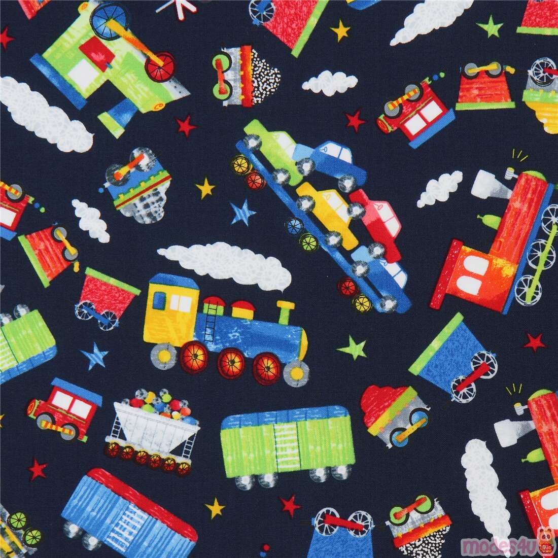 Fat Quarter (50 x 56 cm) - Timeless Treasures tela azul marino con ...