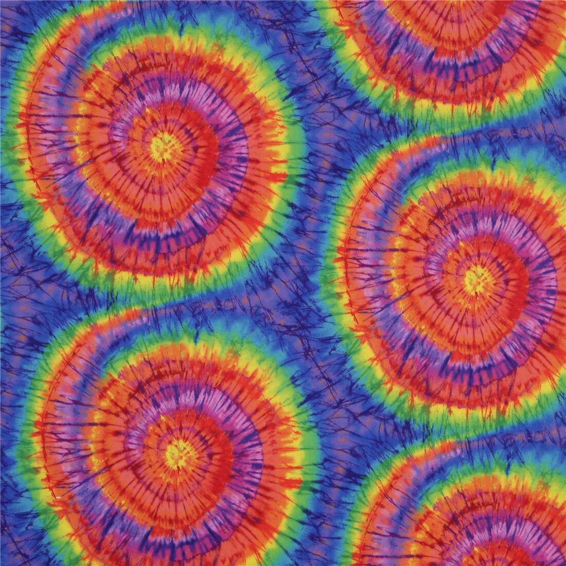 Rainbow Spiral Circles Super Soft Cuddly Fabric by Timeless Treasures ...