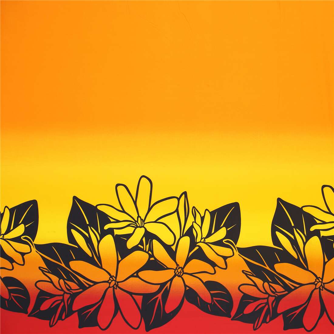 Big Exotic Tropical Hawaiian Flowers Fabric by Trans-Pacific Textiles ...