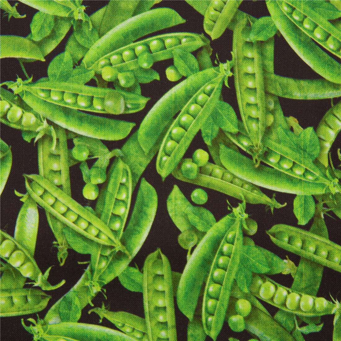 Tumbling sweet peas black cotton fabric Quilting Treasures US Fabric by ...