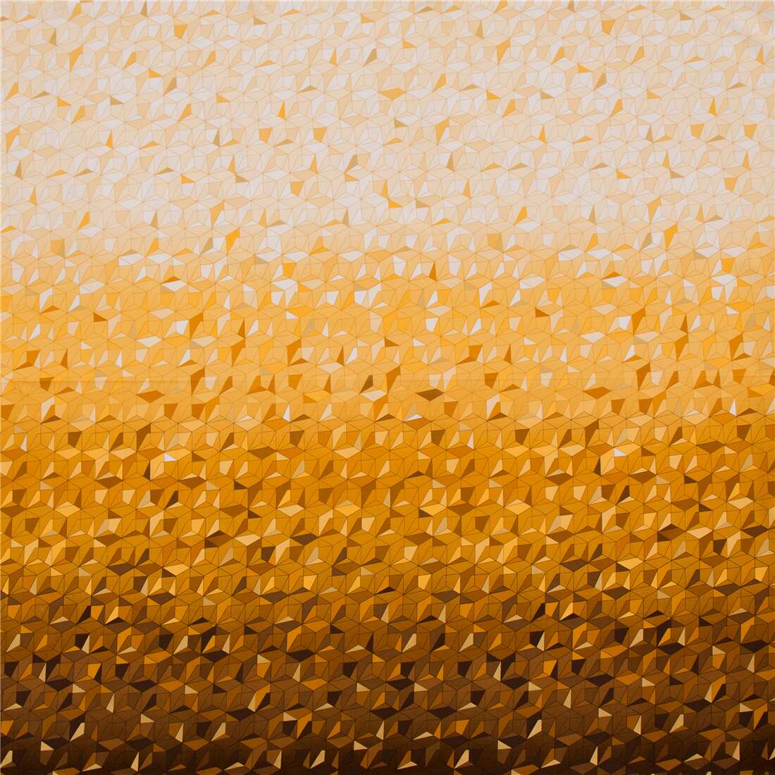 Yellow gradient prism shape gold Michael Miller cotton fabric Fabric by ...