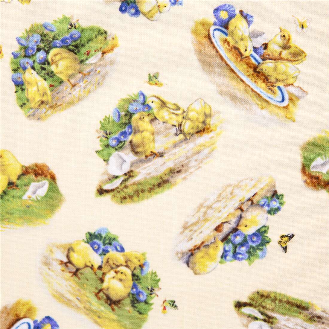 Joyful Countryside Baby Chicks Easter Fabric by Elizabeth's Studio ...