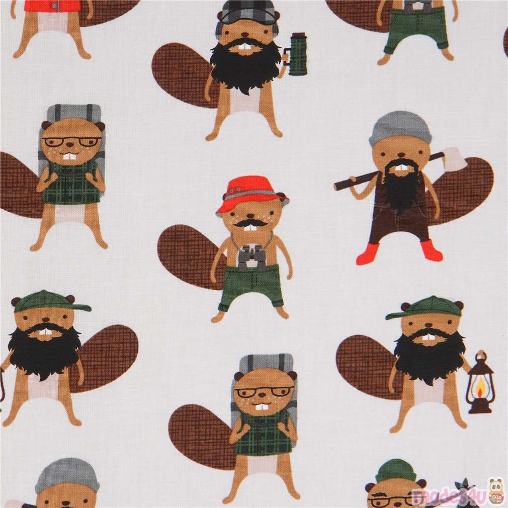 beaver fabric by Robert Kaufman Fabric by Robert Kaufman - modes4u