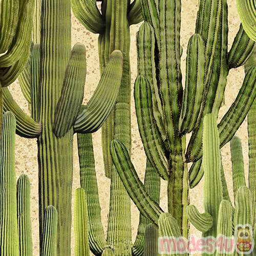 beige Timeless Treasures cactus fabric Fabric by Timeless Treasures ...
