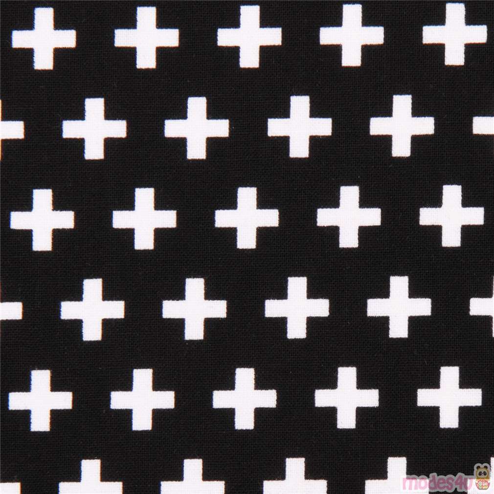 black Robert Kaufman cross plus fabric Remix Fabric by Robert Kaufman ...