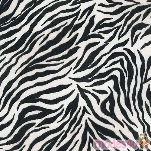 Tela negra y blanca con estampado de cebra de Timeless Treasures Fabric ...
