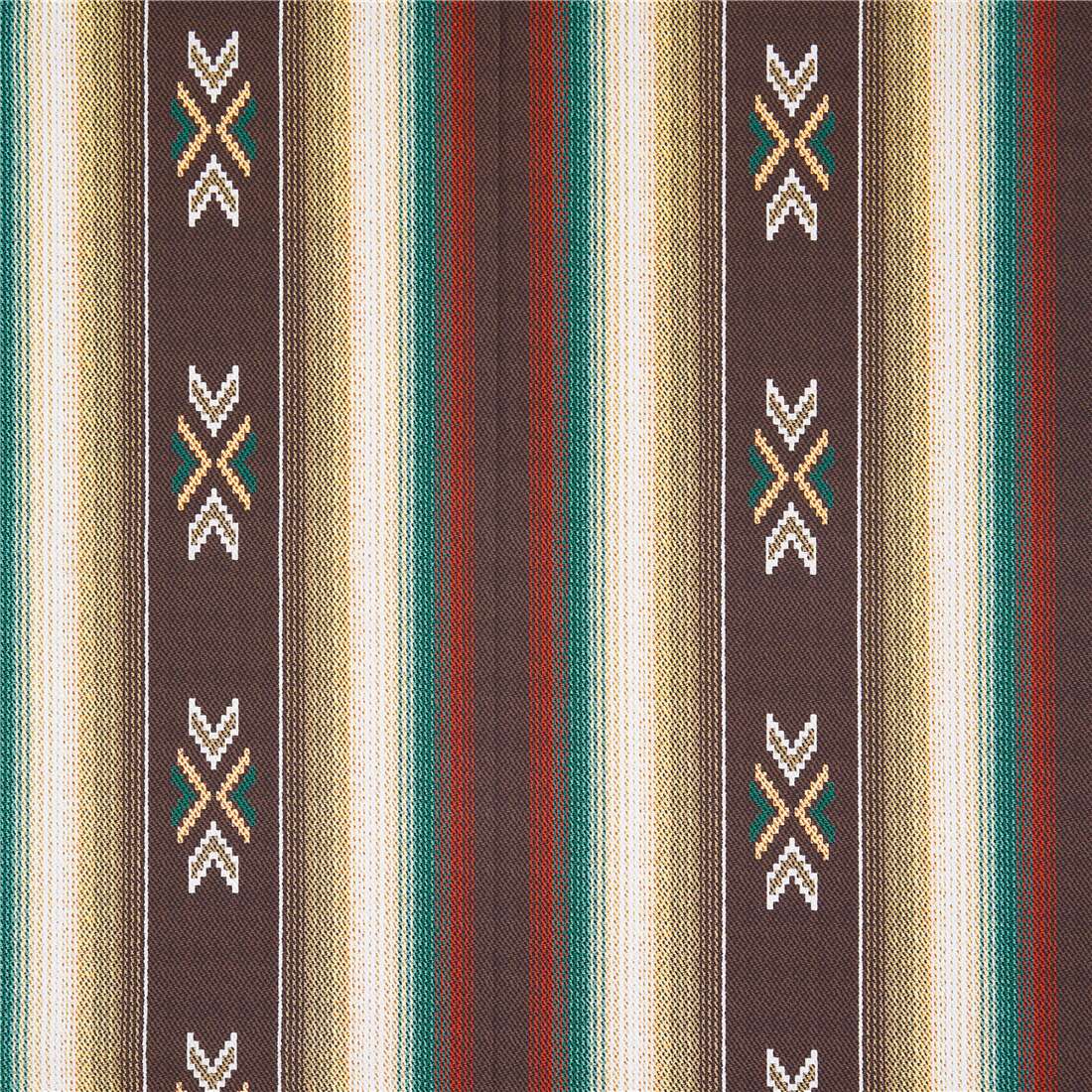 brown serape style fabric with stripes by QT Fabrics Fabric by Japanese ...