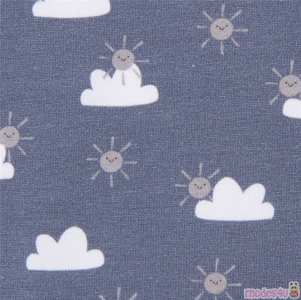 cloud sun blue-grey knit fabric by Copenhagen Print Factory Fabric by ...
