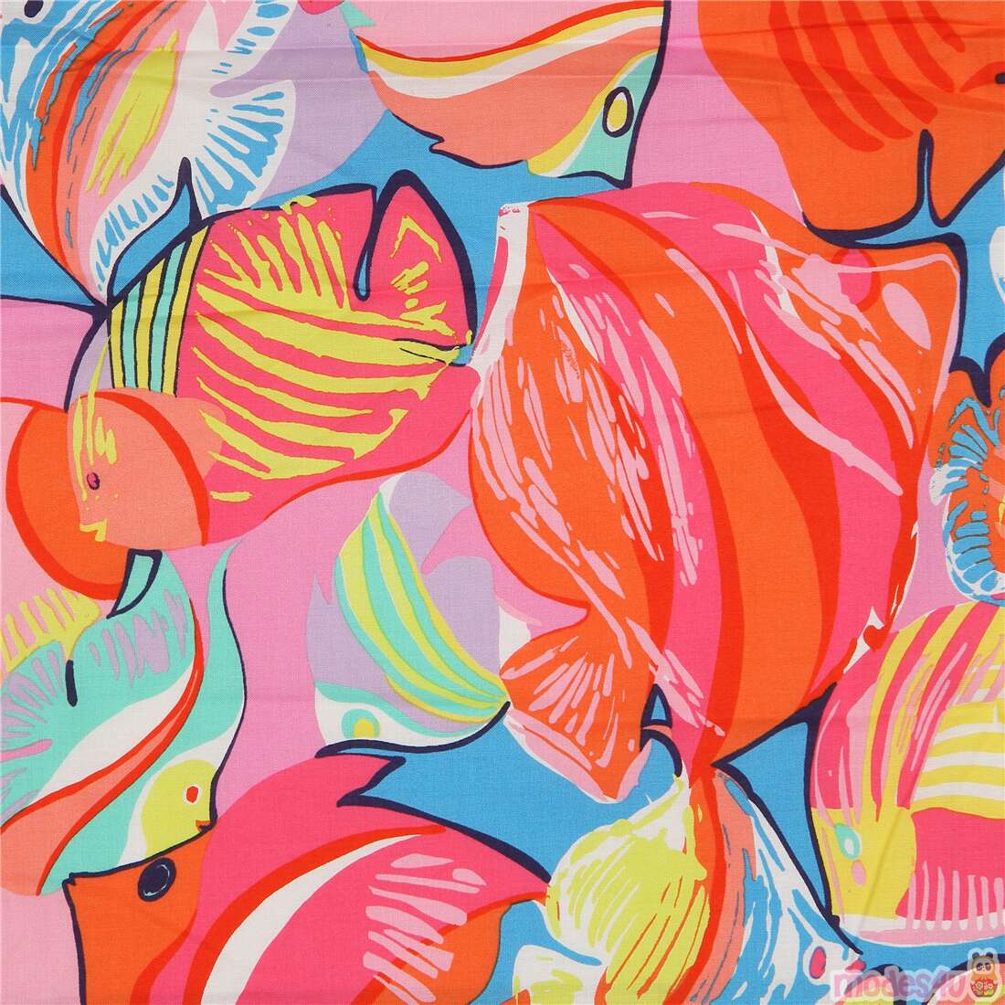 colorful tropical fish fabric by Alexander Henry Fabric by Alexander ...