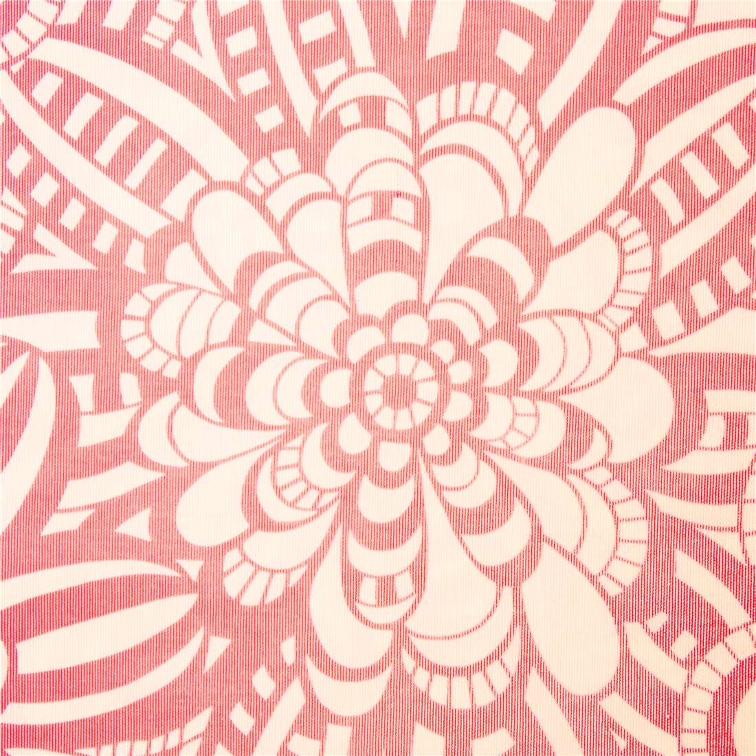 Large Cream Pink Peach Big Flowers Fabric by Alexander Henry - modes4u